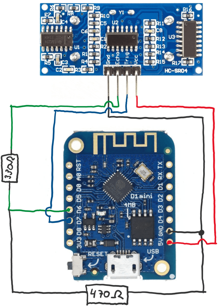Smarte Wasserstandsanzeige mit dem ESP8266- Anleitung