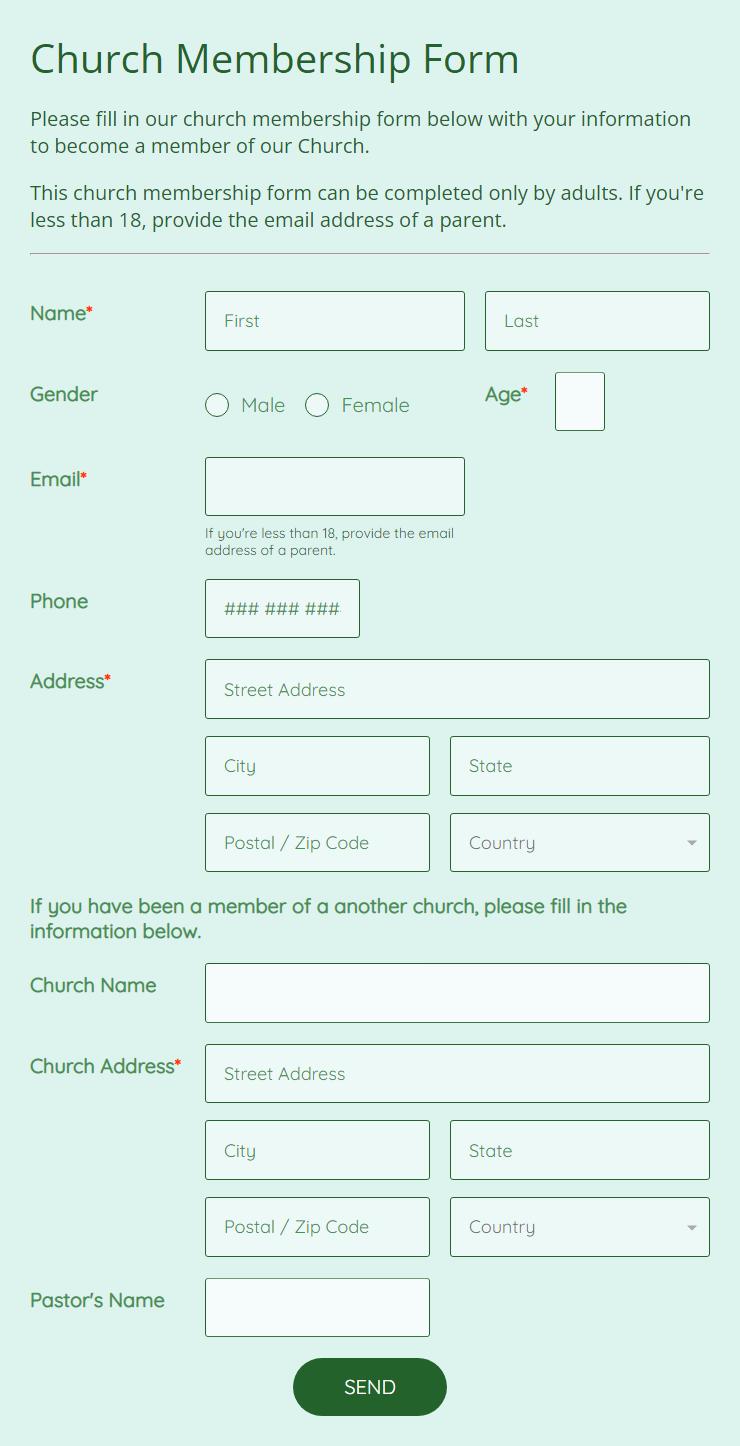 Free Membership Application Form Templates | 123FormBuilder