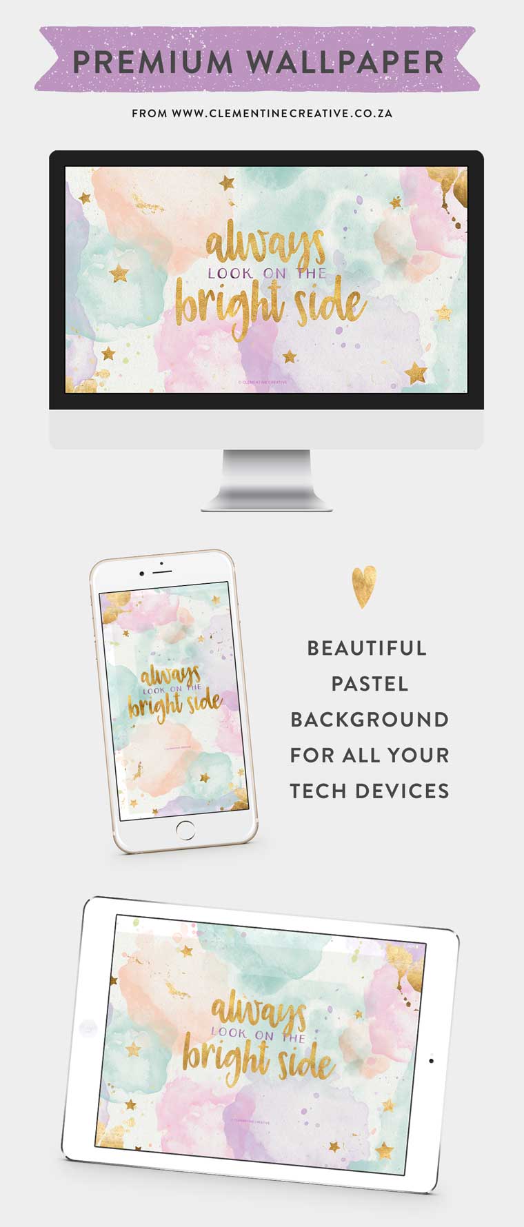 Free Wallpaper: Always Look on the Bright Side