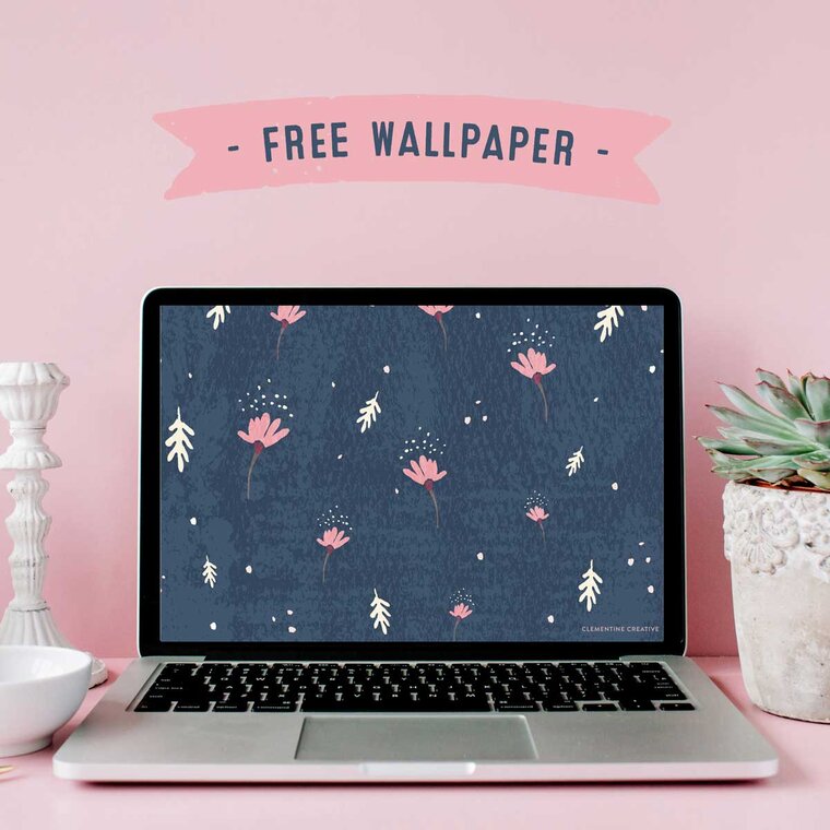 Free Wallpaper: Dainty Falling Flowers