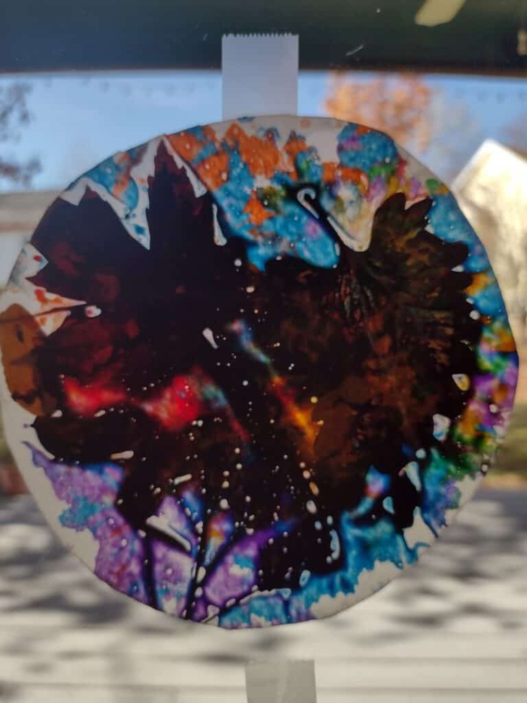 Easy Suncatcher Craft that Reuses Old Crayon Pieces