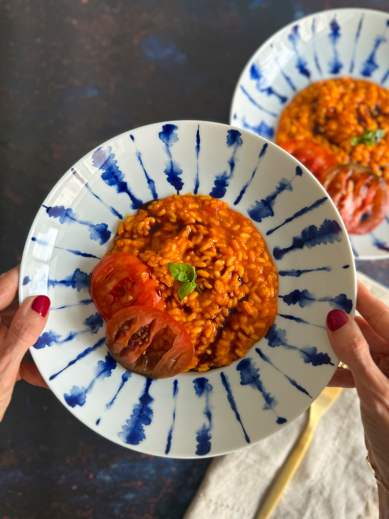 Creamy Tomato Risotto Recipe | Italian Kitchen Confessions
