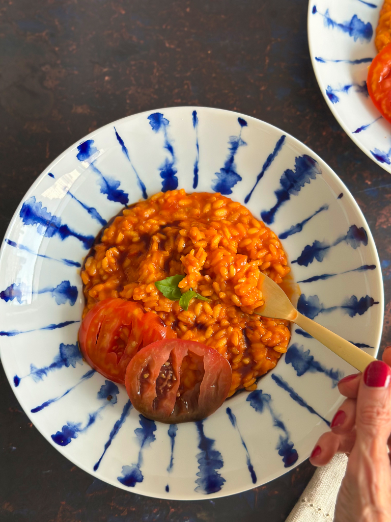 Creamy Tomato Risotto Recipe | Italian Kitchen Confessions