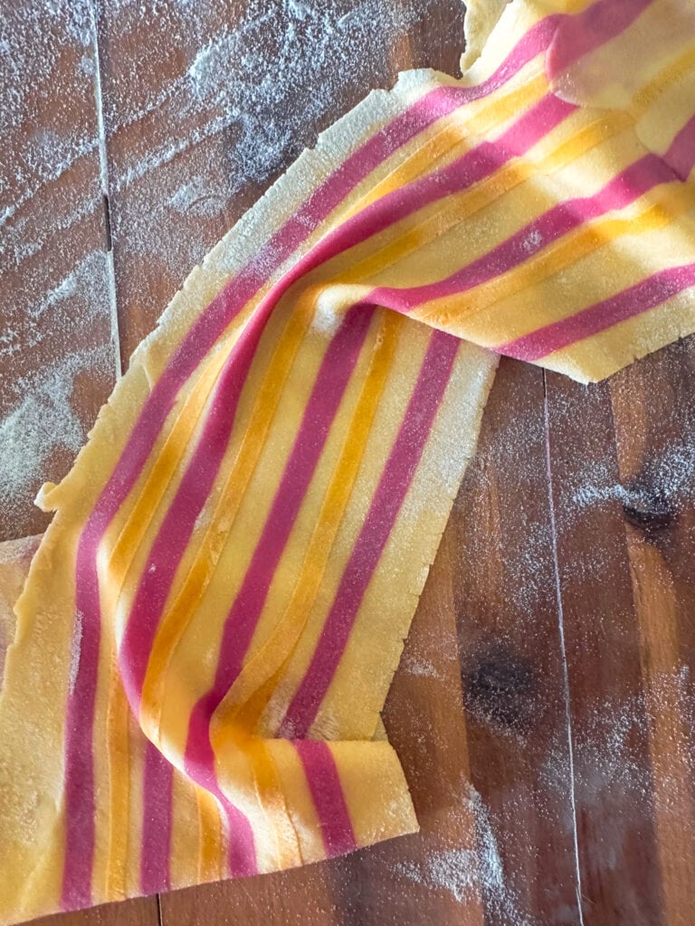 Striped Sorpresine Pasta (Little Surprises) with Natural Colors ...