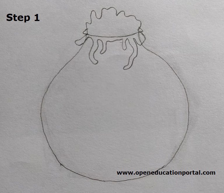 How To Draw Pongal Pot | Easy Step-Wise Guide With Image References