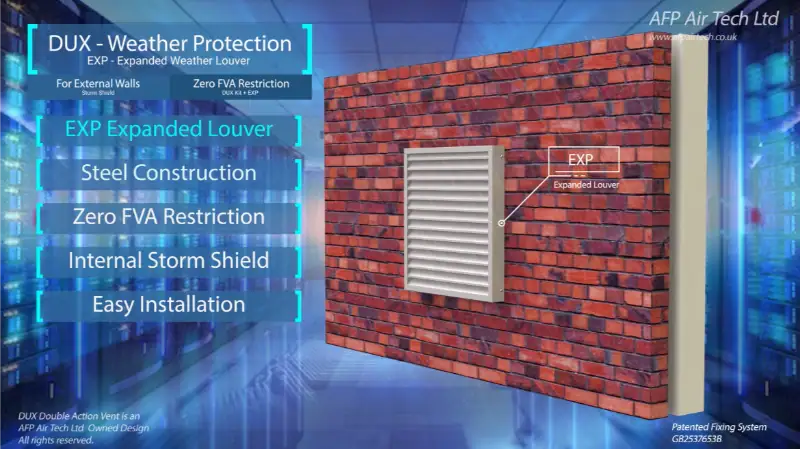EXP - Expander Box Weather Louvre - AFP Air Tech Ltd