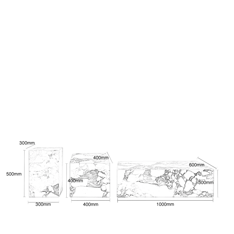 Kaia Stone block table - Derlook