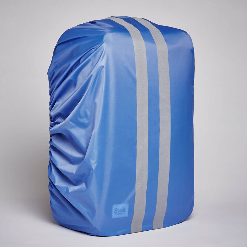 Hi Vis Backpack Cover Blue - Stolt Running