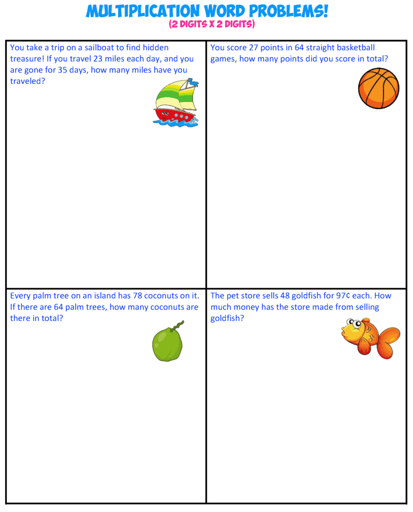 Multiplication Word Problems! (E) - Mr. R.'s World of Math