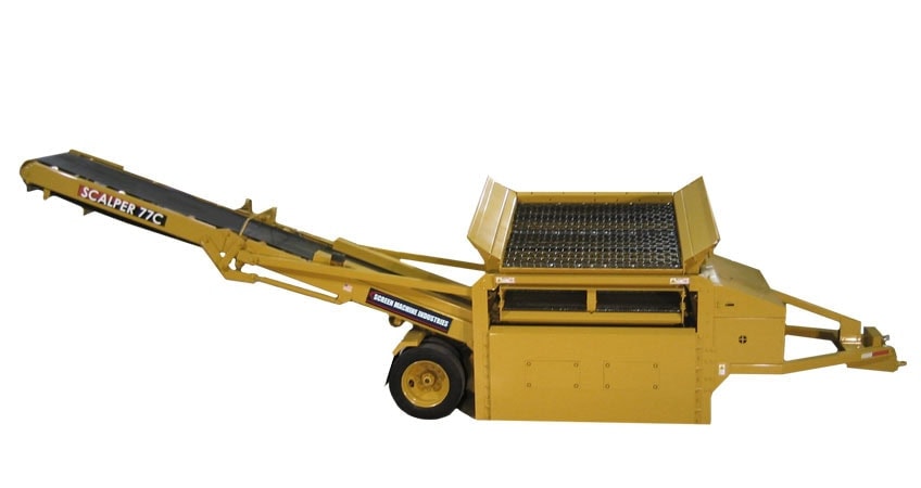 Scalper 77C - A Portable Topsoil and Rock Screen - Screen Machine ...