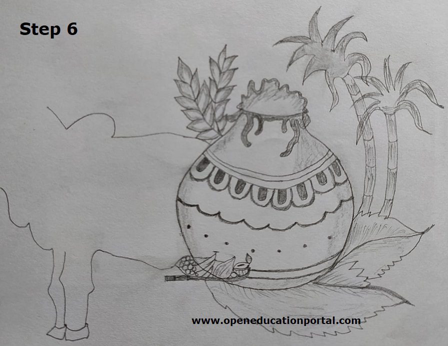 How To Draw Pongal Pot | Easy Step-Wise Guide With Image References
