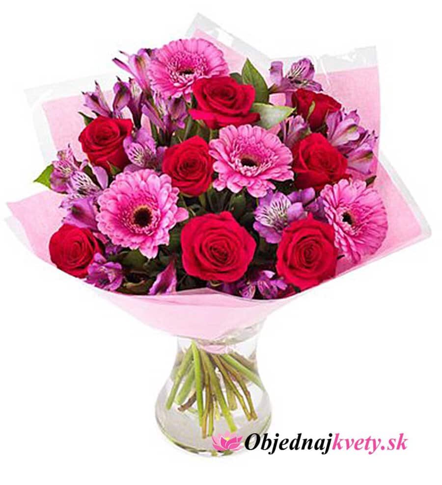 Kytica ruže a gerbery Fabiola - Donáška kvetov