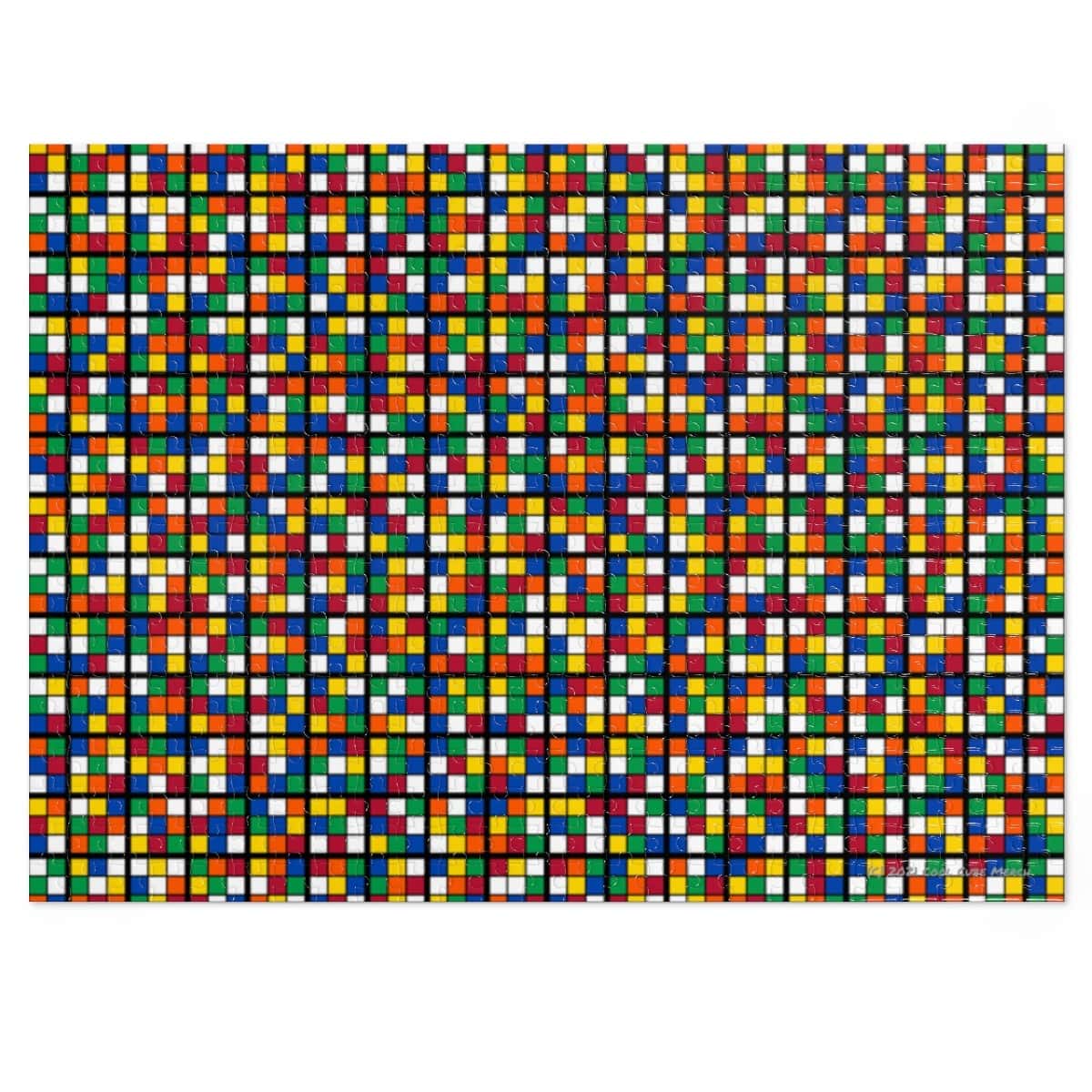 Rubik's Cube Jigsaw Puzzle - Flat Cubes Edition - Challenge Edition