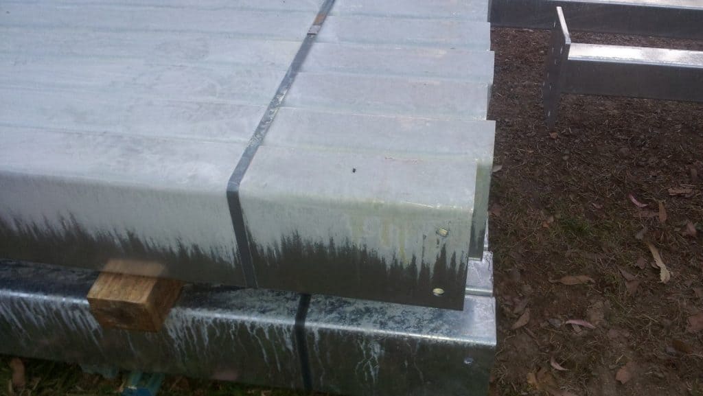 Wet Storage Stain (White Rust)