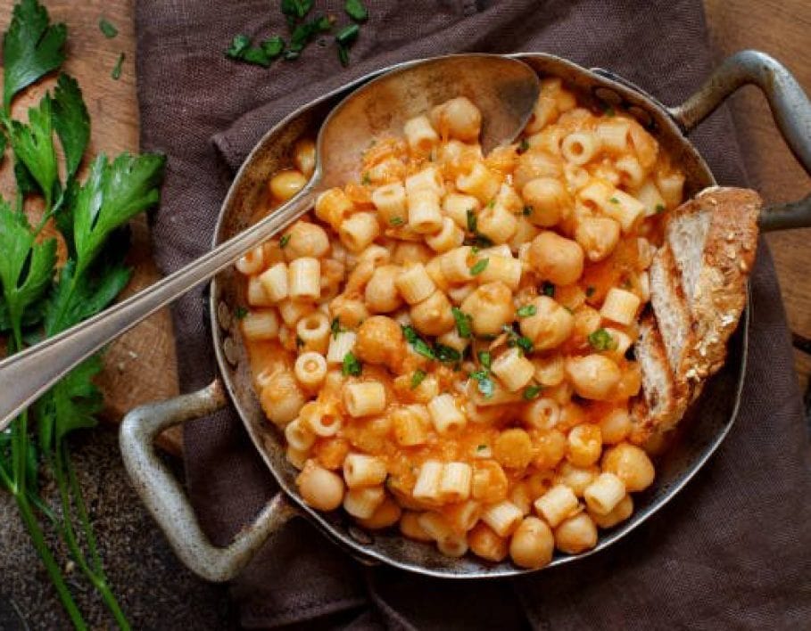 Flavorful Chickpea Paprikash with Buttery Parsley Noodles Recipe - GENMAG