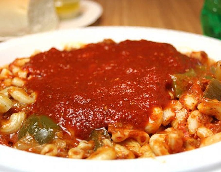 Vegan Macaroni with Tomato Sauce - GENMAG