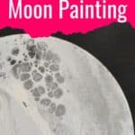 Easy Acrylic Moon Painting with Acrylic Pouring - Homebody Hall