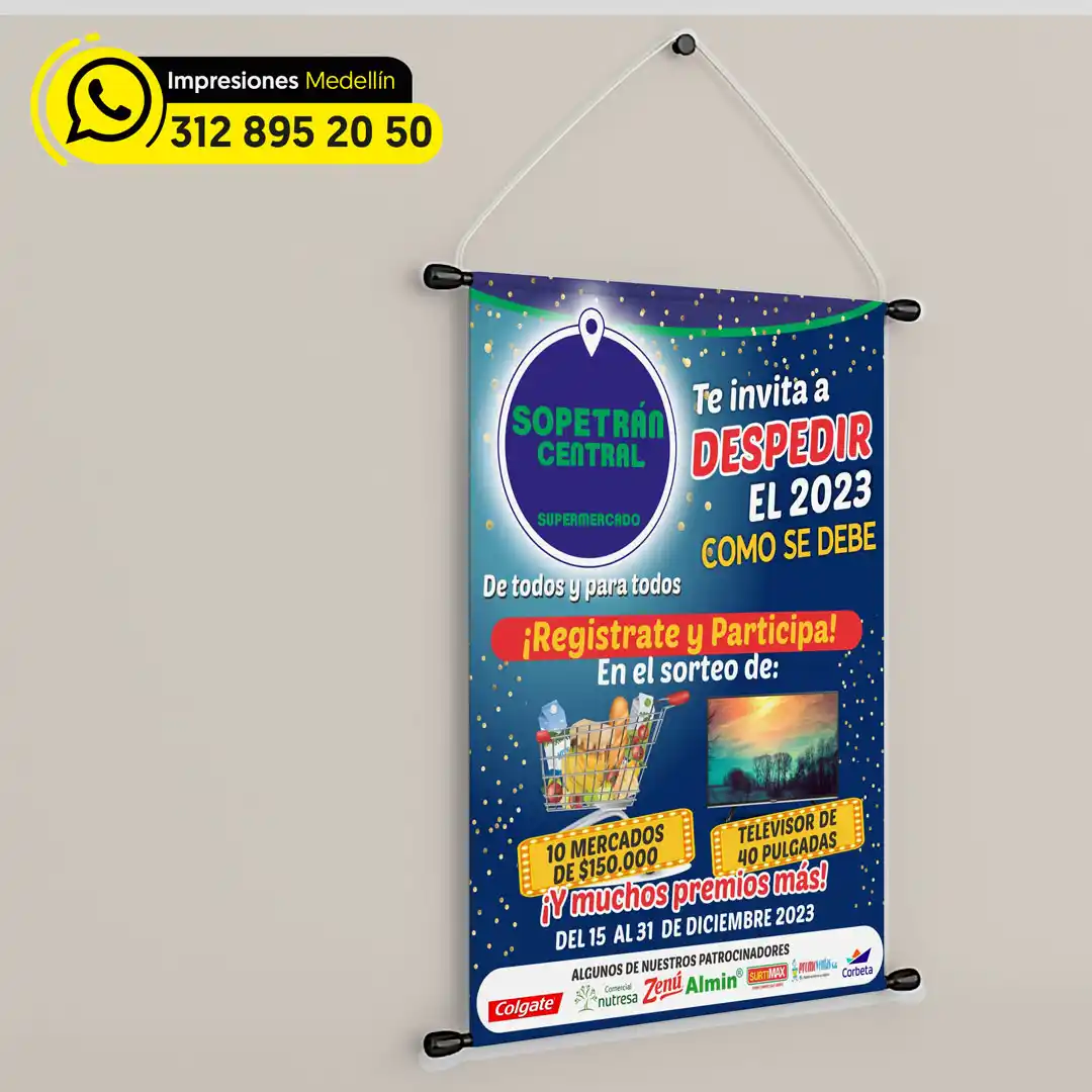 Pendones en Medellin | Diseño e Impresion de Alta Calidad