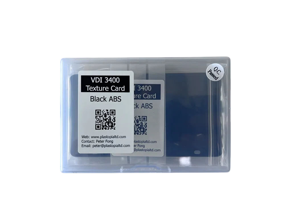 High-Quality VDI 3400 Texture Card - Fast Delivery 2-5 Days | Plastopia