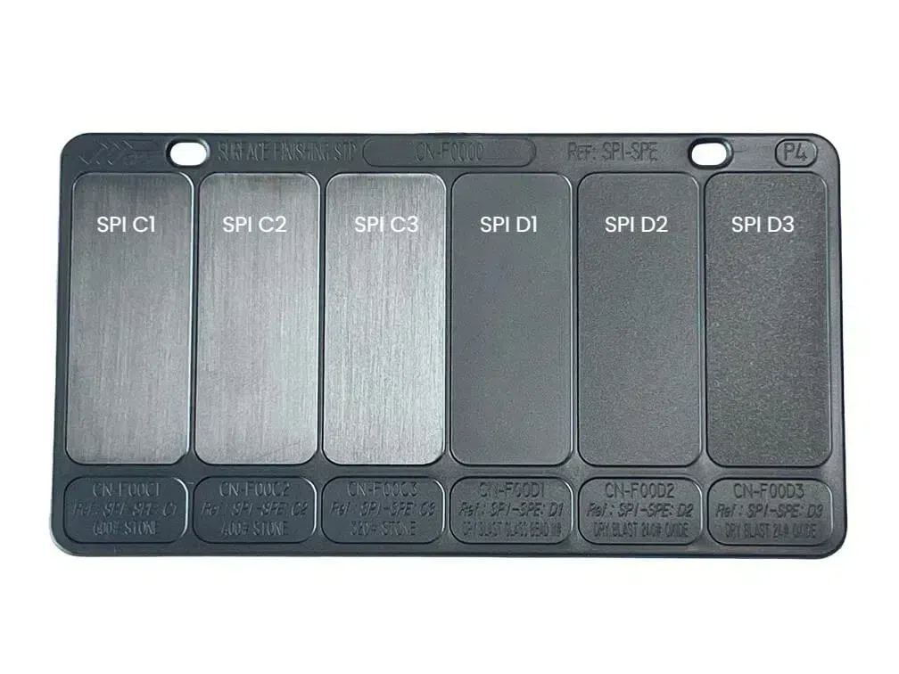 High-Quality SPI Surface Finish Card - Fast Delivery 2-5 Days | Plastopia
