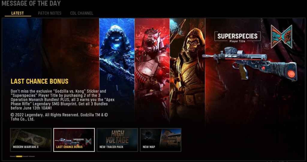 MW3 GODZILLA X KONG EVENT RELEASE DATE, OPERATORS AND REWARDS - Detonated