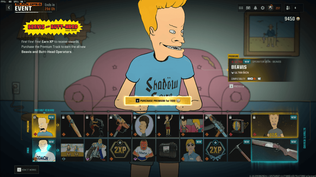 All 'Beavis and Butt-Head' Event Pass Rewards in Black Ops 6 Season 4 ...