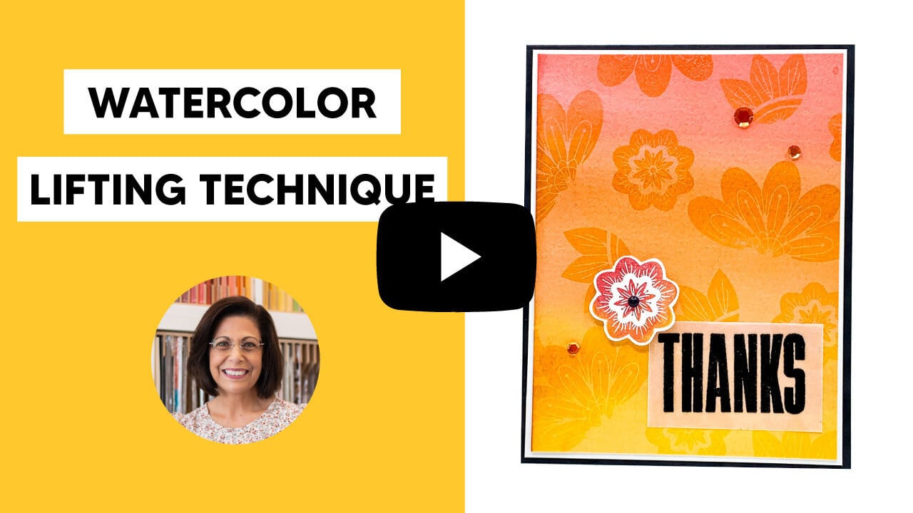 Learn Watercolor Lifting with Lisa's Stamp Studio - Lisa's Stamp Studio