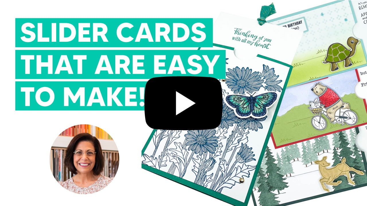 How to Make 4 Beautiful Interactive DIY Slider Cards - Lisa's Stamp Studio