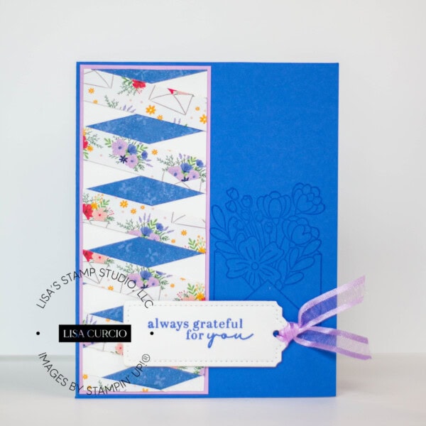 Use Designer Paper Scraps to Create Twisted Ribbon Cards - Lisa Curcio