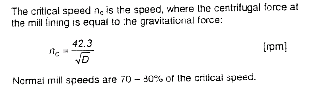 Ball Mill Calculation Formulas - INFINITY FOR CEMENT EQUIPMENT