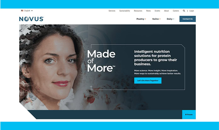 Novus launches its new global website - Feed & Additive Magazine