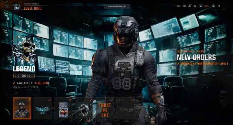 All Black Ops 6 Prestige Level 1000 Rewards Free Operator Skins And