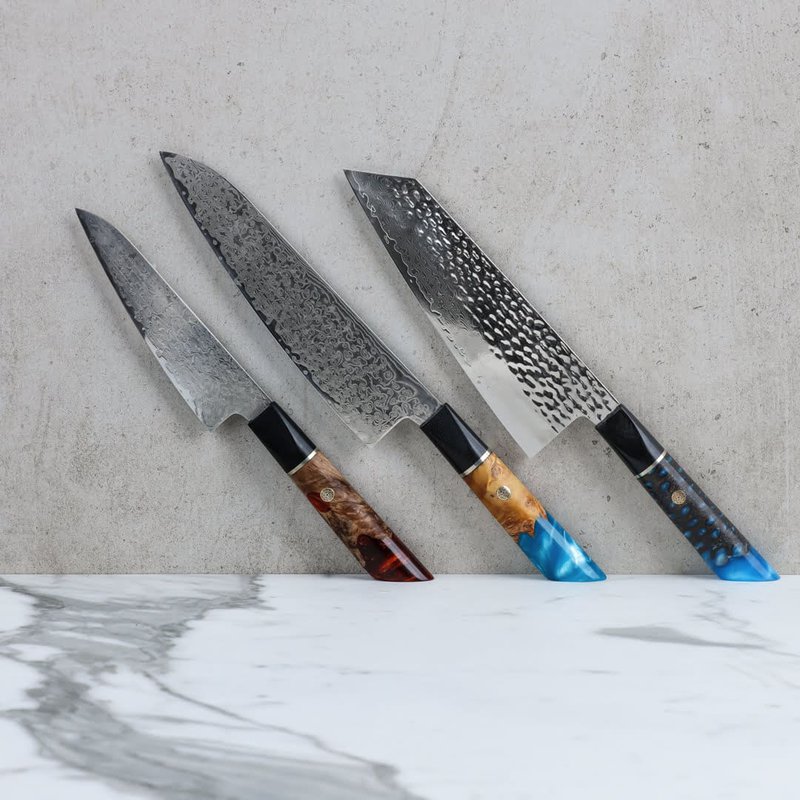 Koi Knives Japanese Knife Starter Collection (Set 3 Knives Gyoto ...