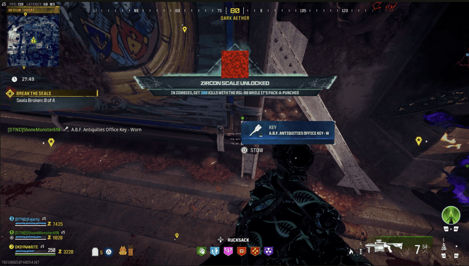 MW3 ZOMBIES DARK AETHER KEY LOCATIONS & REWARDS | Free Wonder Weapons ...