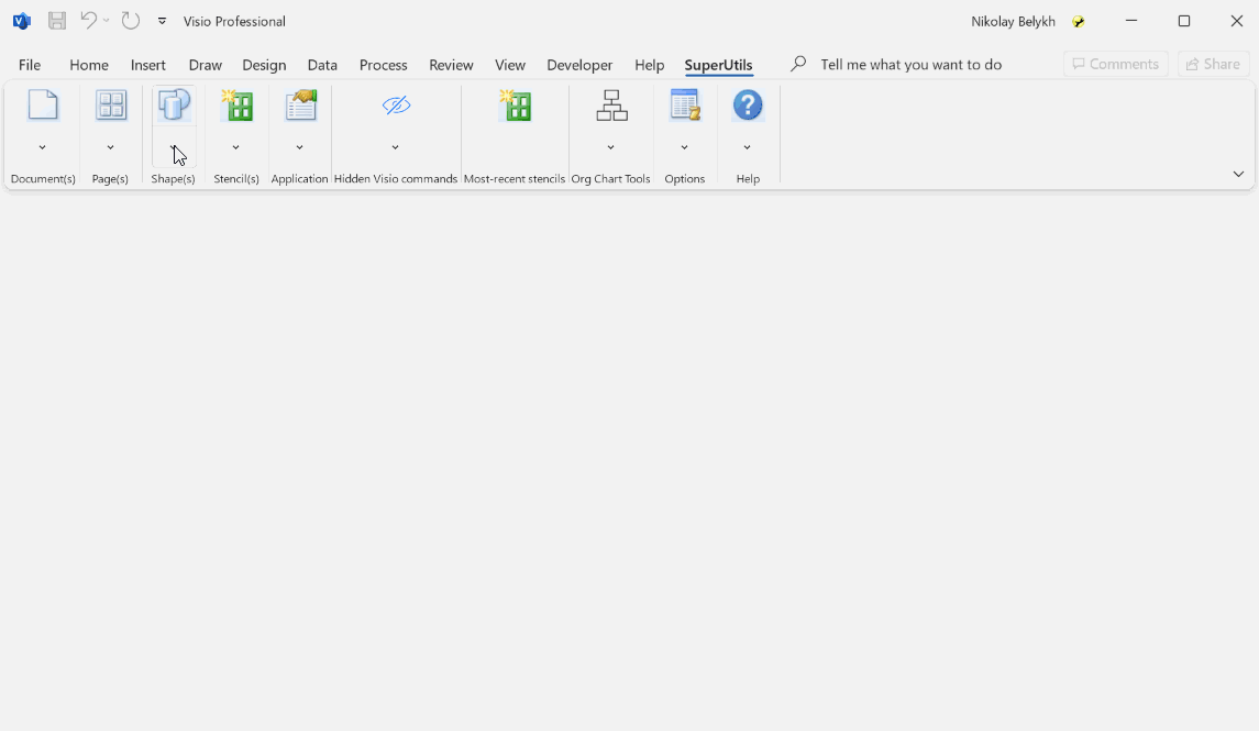 Super Utilities for Visio Installation - Unmanaged Visio
