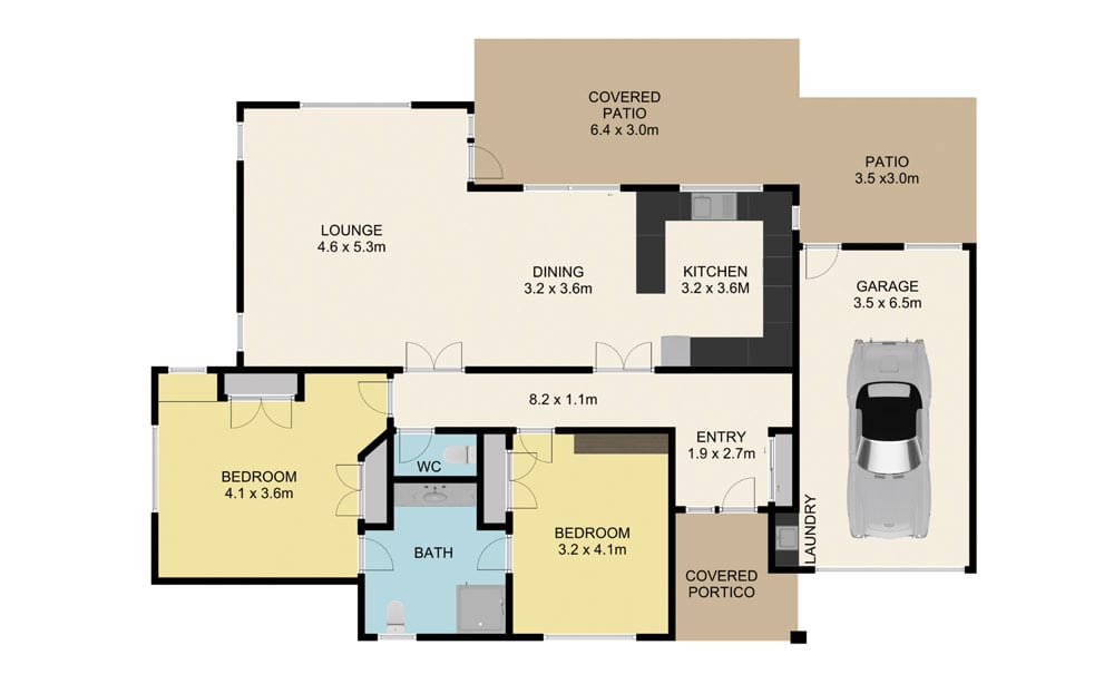 Schematic Floor Plan - topVIEW