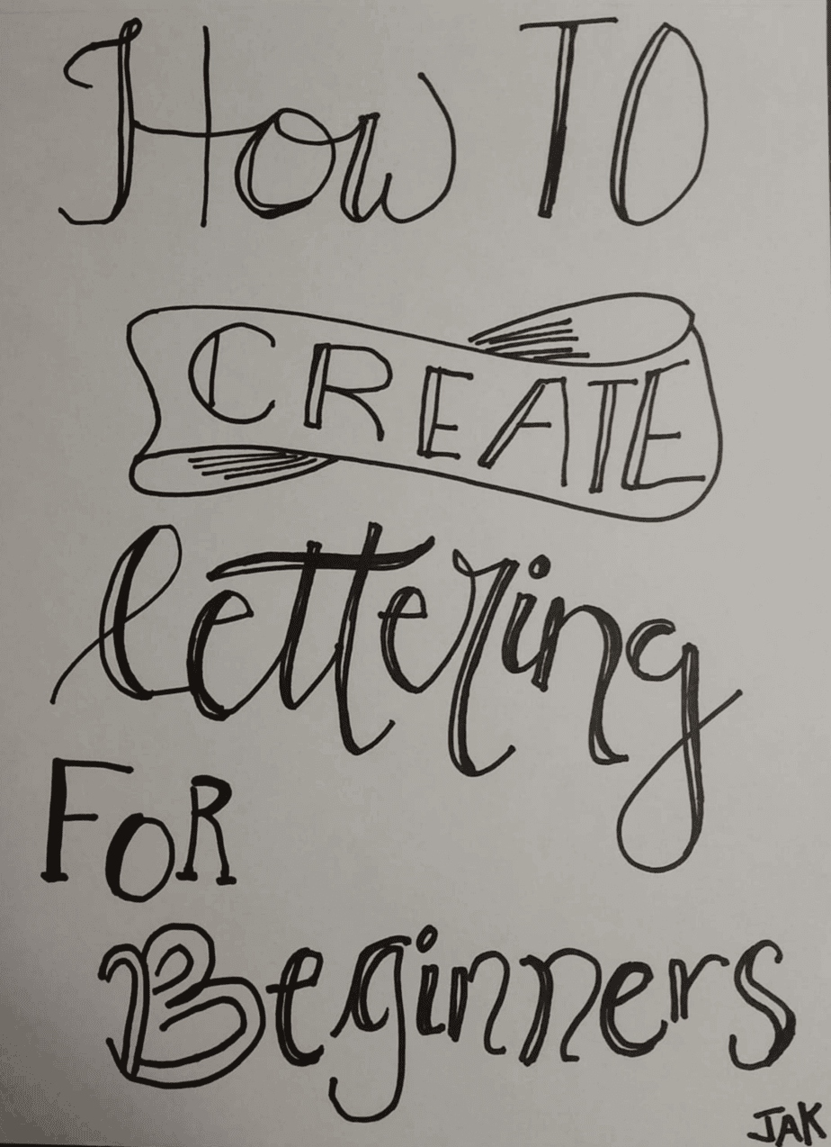 How To Create Simple Lettering for Beginners - A Little R & R