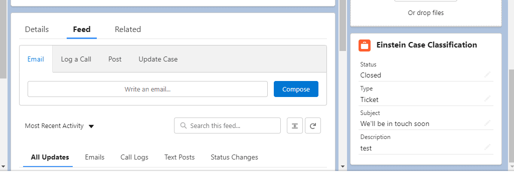 Einstein Case Classification: Automate Support