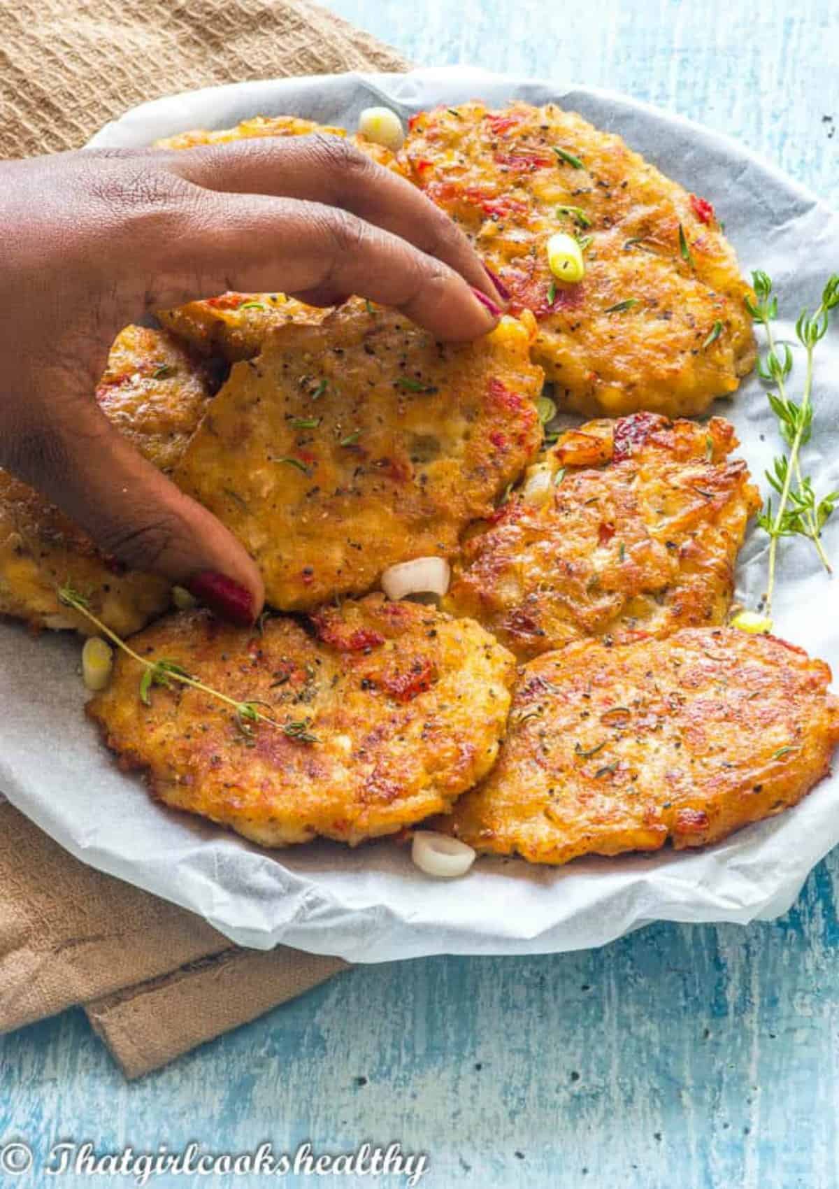 Jamaican Saltfish Fritters (Gluten Free) - That Girl Cooks Healthy