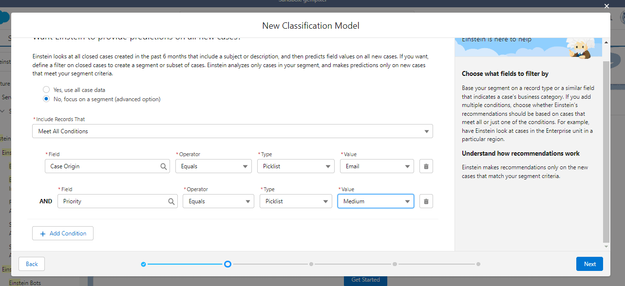 Einstein Case Classification: Automate Support