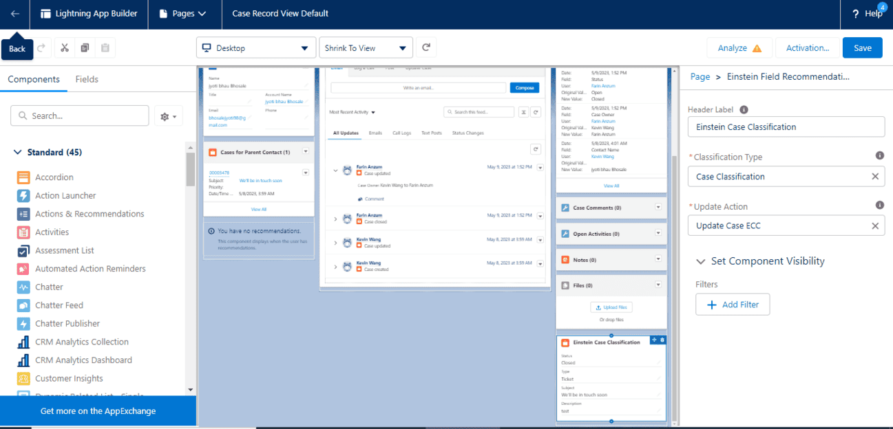 Einstein Case Classification: Automate Support