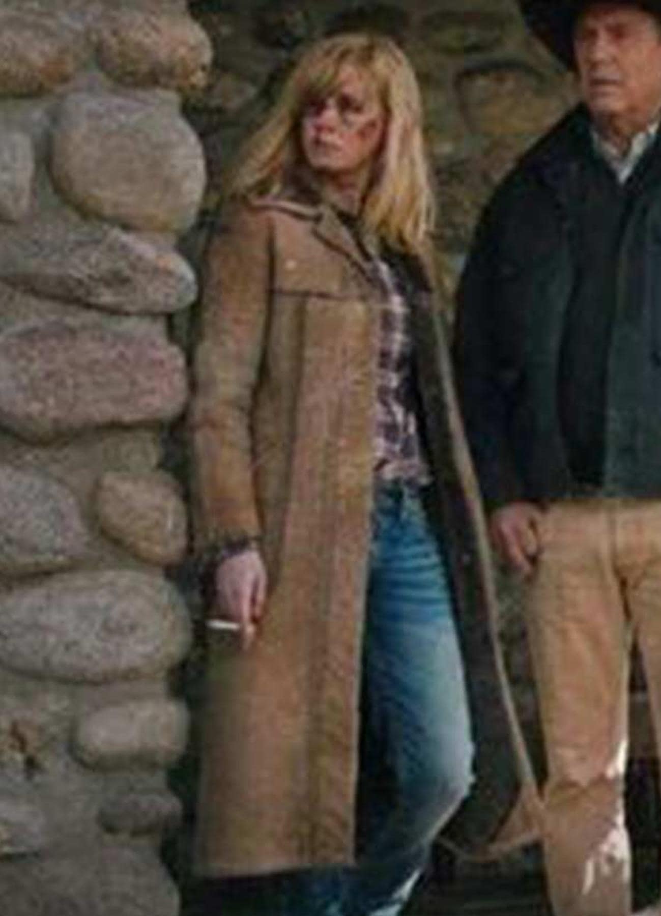 Beth Dutton Leather Coat | Kelly Reilly Yellowstone Jackets