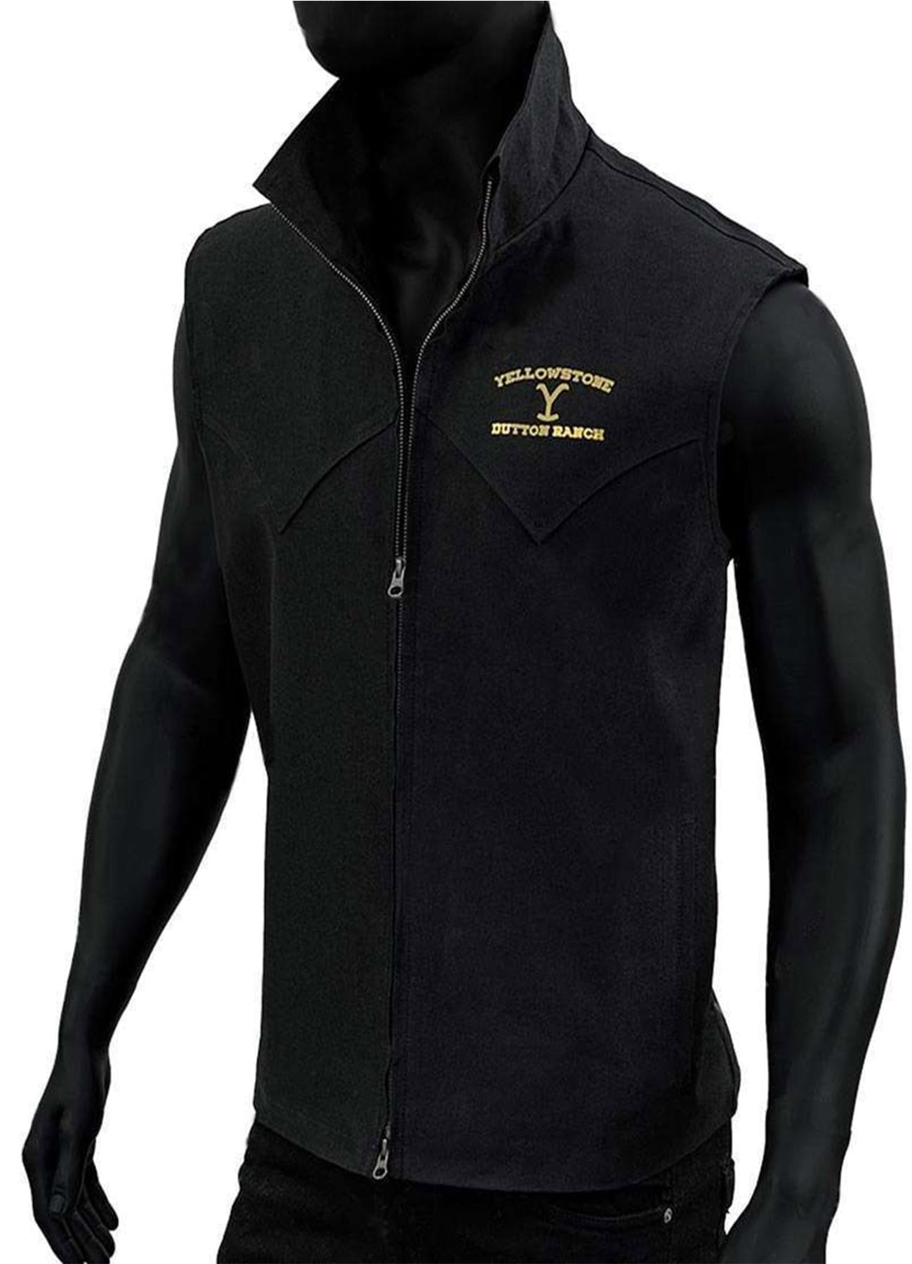 Yellowstone John Dutton Black Vest | Yellowstone Jackets
