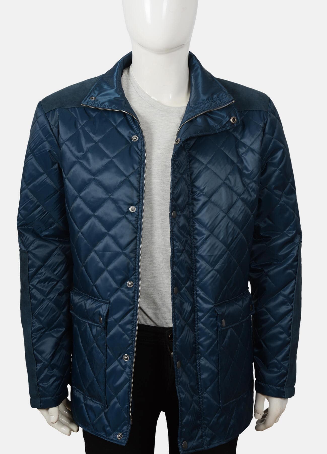 Dan Jenkins Blue Quilted Jacket | Yellowstone Jackets