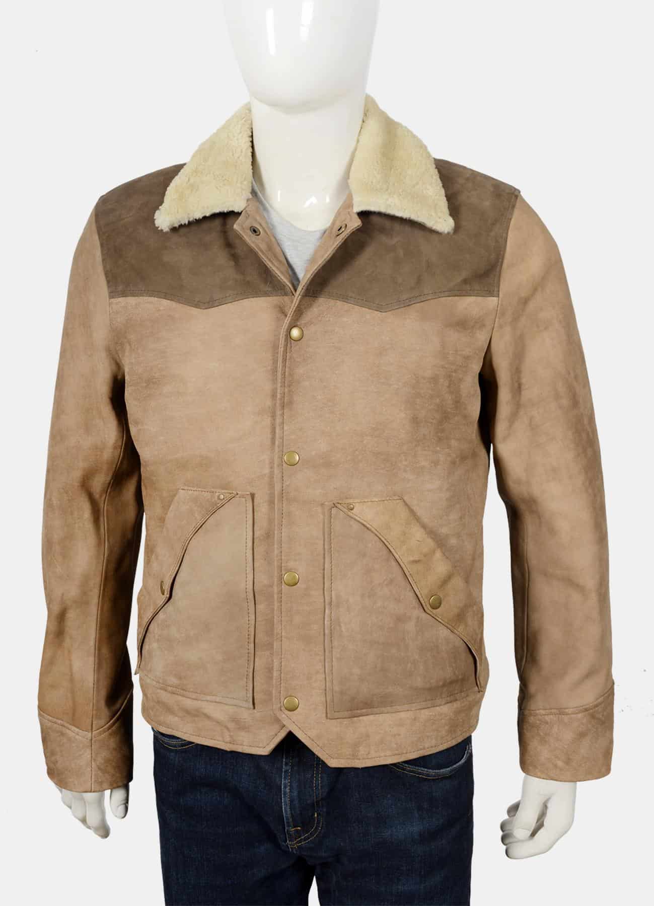 Yellowstone Season 3 John Dutton Buff Suede Leather Jacket