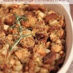 Apple and Sausage Cornbread Dressing - Easy Side Dish Recipe