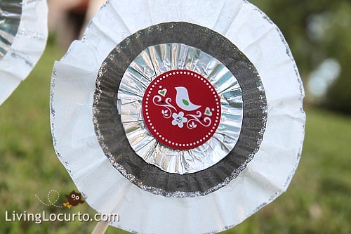 Free Printable - Damask Party Wheel Craft - Living Locurto