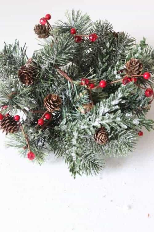 DIY Mini Christmas Tree Centerpiece