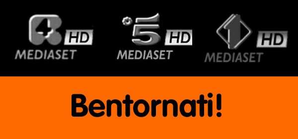 Mediaset: tornano Canale 5 HD e Rete 4 HD