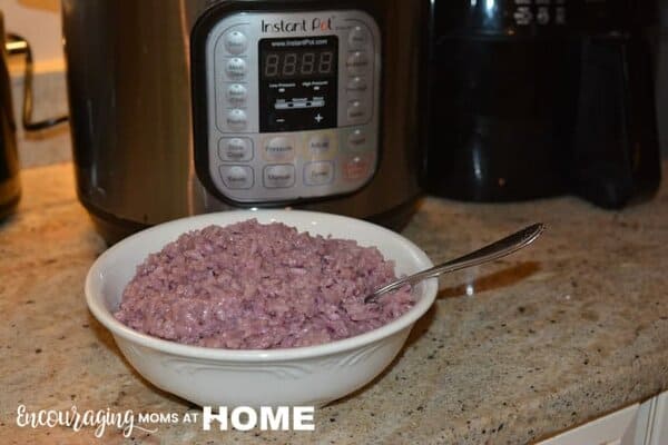 Purple Cabbage Risotto in the Instant Pot